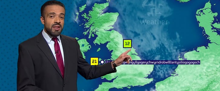 British Weatherman Pronounces Long Welsh Village Name Video | PS Celebrity