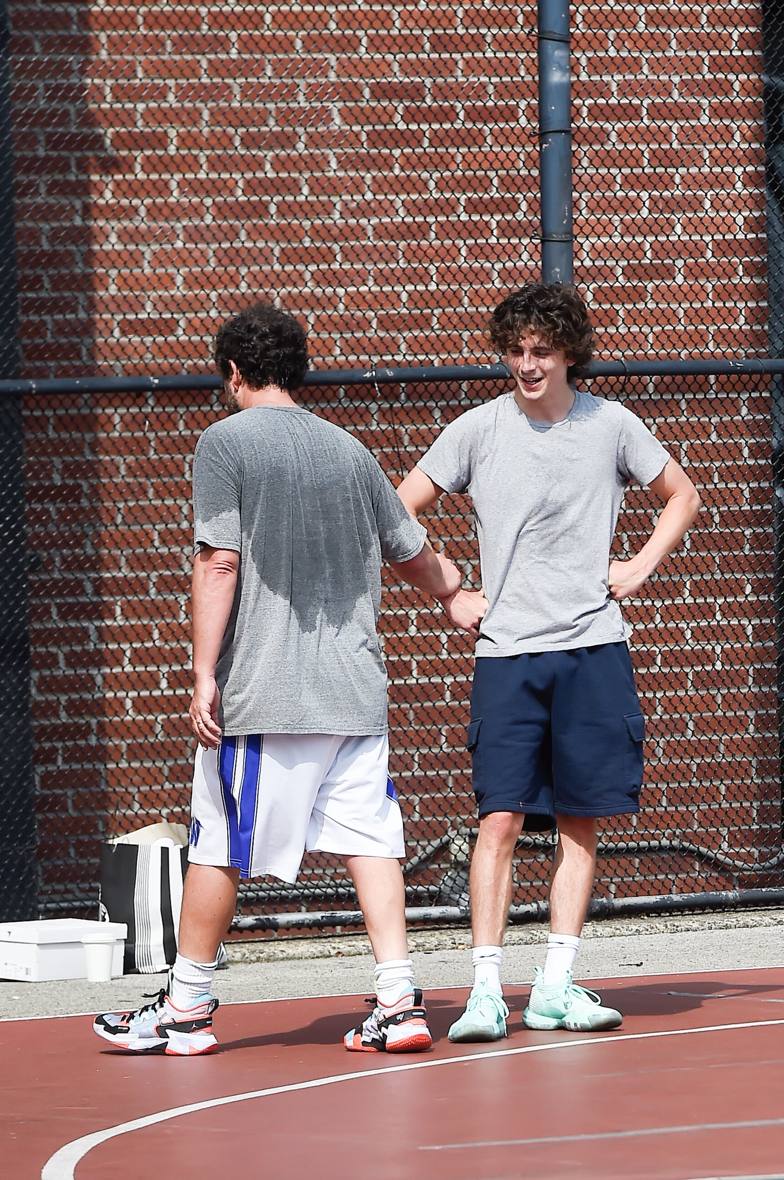 Adam Sandler and Timothée Chalamet Play Basketball in NYC | PS UK Celebrity