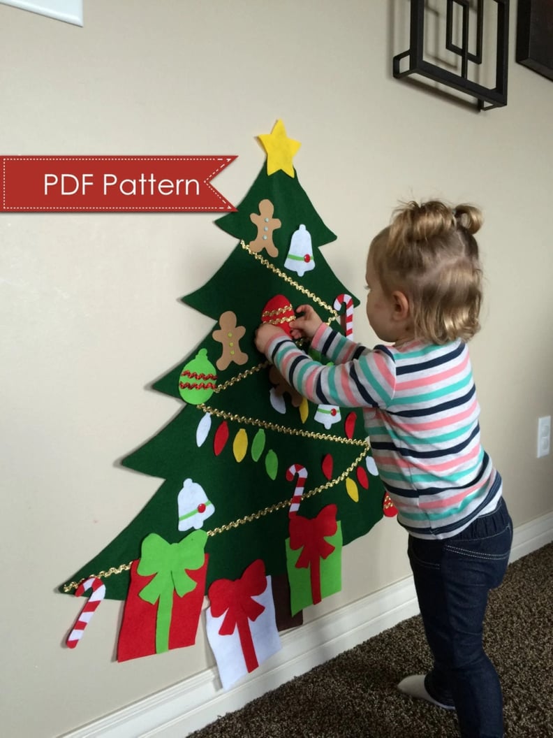 Felt Christmas Trees Felt Tree Christmas Garland