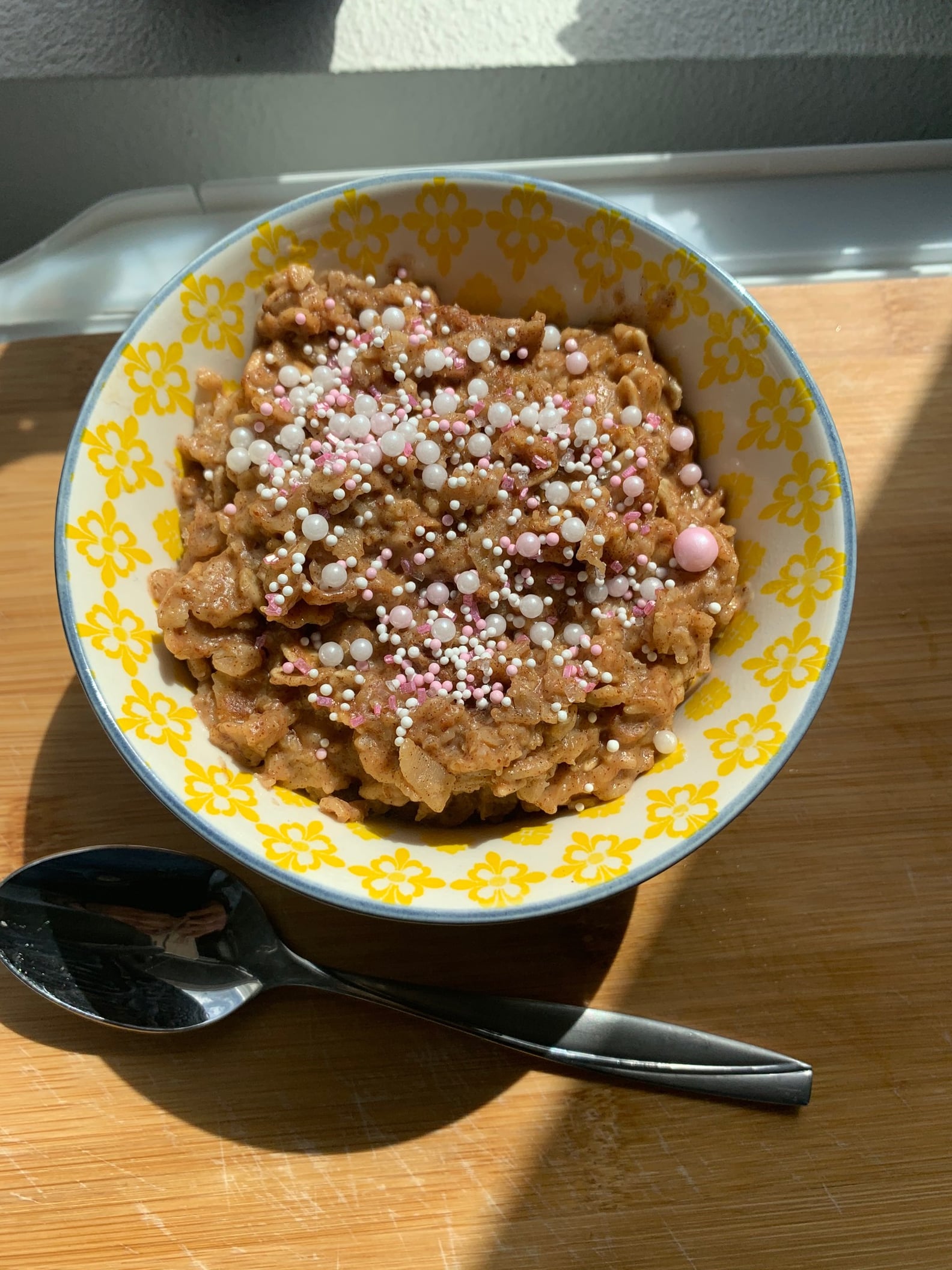 Cake Batter Oatmeal With Sprinkles Recipe | Instagram Video | PS Food