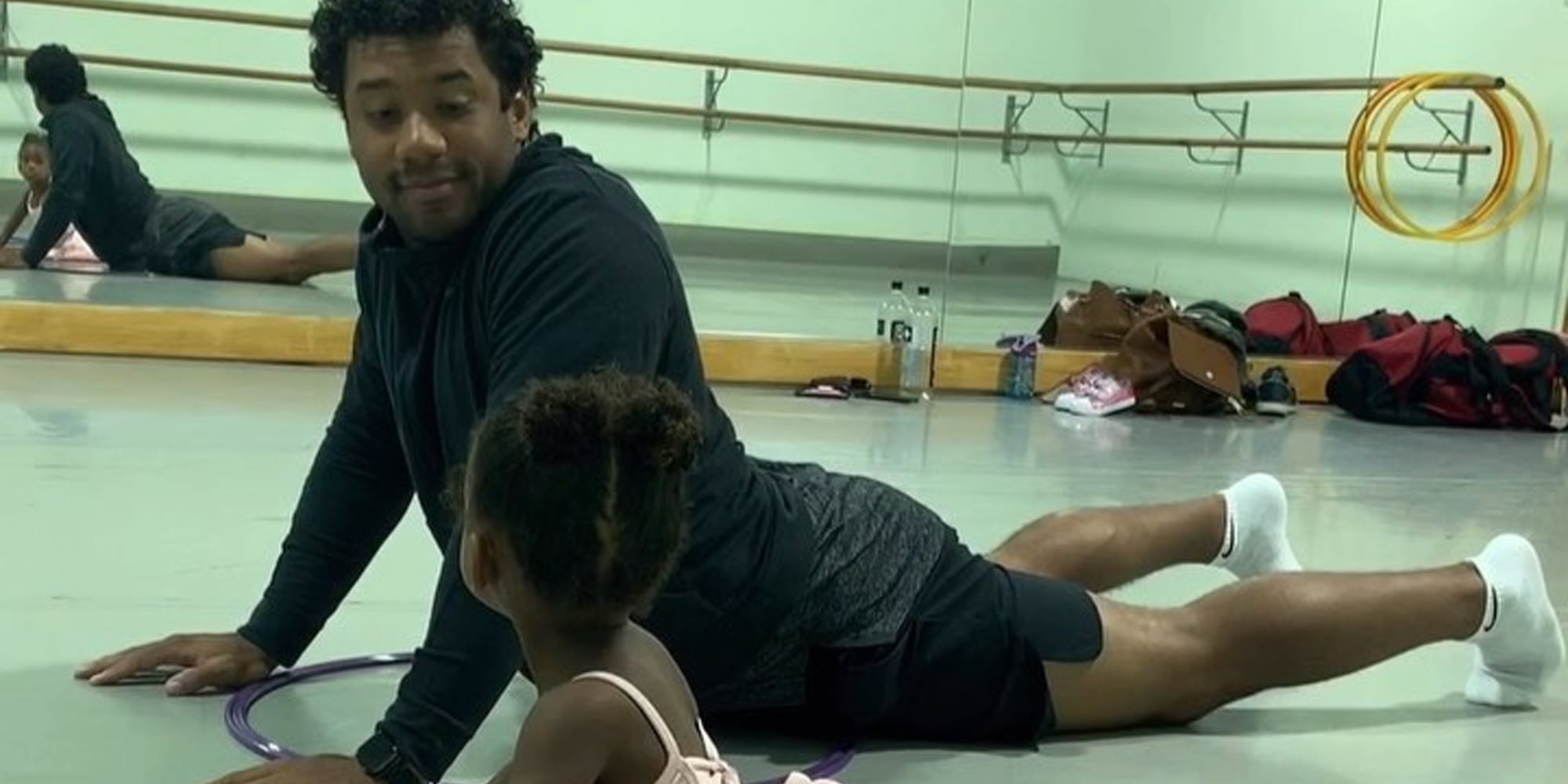 Russell Wilson Goes to Ballet Class With Sienna June 2019 | PS Family