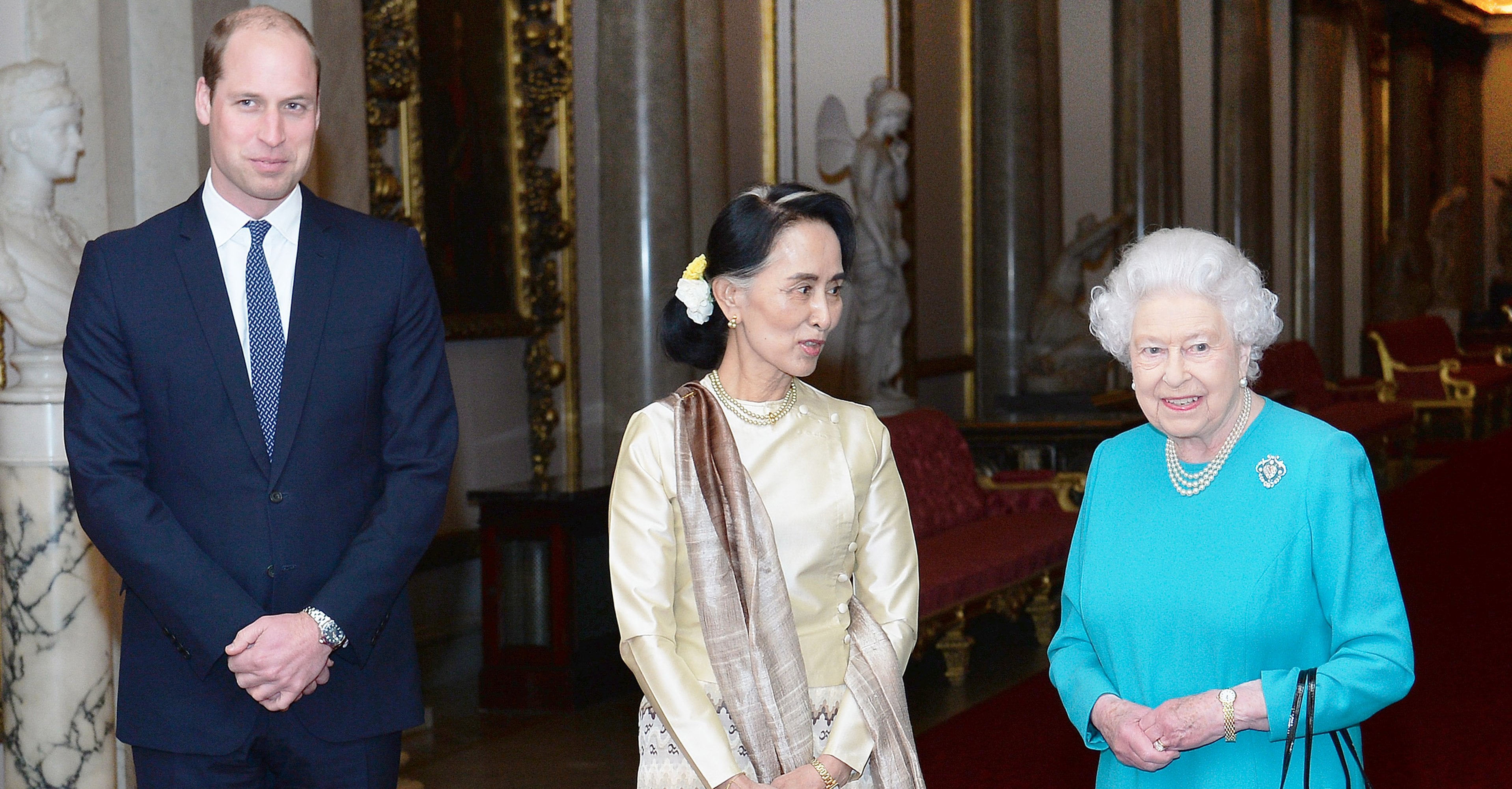 Prince William Queen Elizabeth at Buckingham Palace May 2017 | PS Celebrity