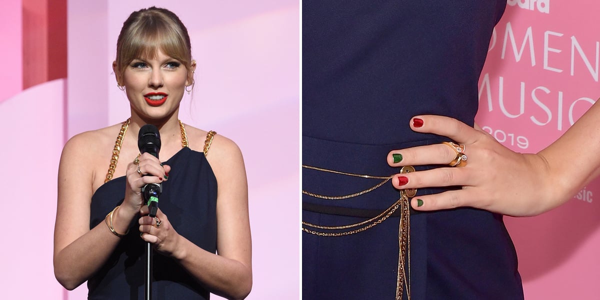 Taylor Swift's Christmas Skittles Manicure Is Festive AF | PS Beauty