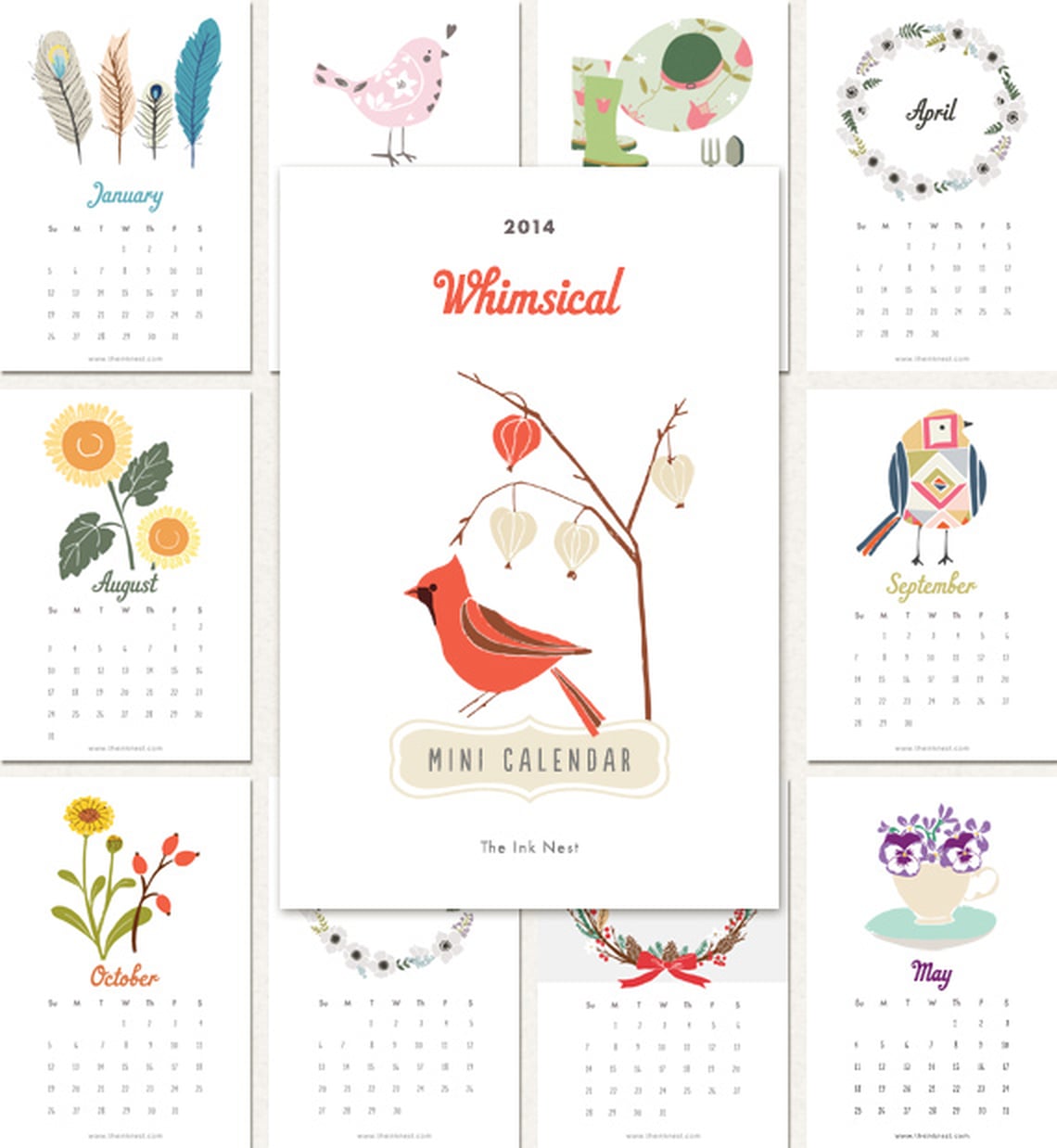Free Printable 2014 Calendar | PS Smart Living