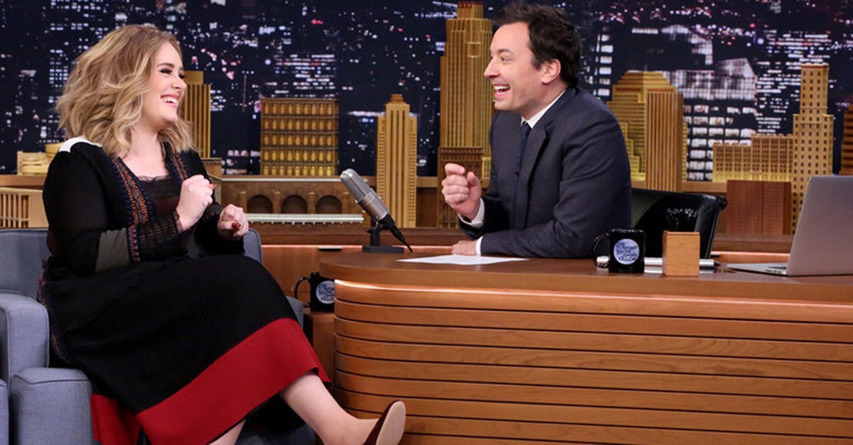 Adele Wearing a Valentino Dress on Jimmy Fallon | PS Fashion
