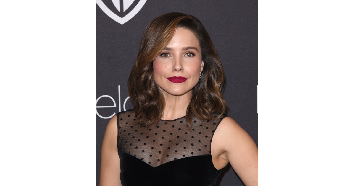 Sophia Bush With Dark Curled Hair Sophia Bushs Lob Haircut August
