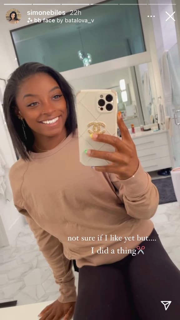 Simone Biles Debuts New Lob Haircut | POPSUGAR Beauty
