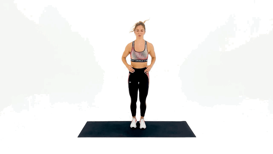Squat Jack With Pulse | 20-Minute Abs and Glutes Burn Workout ...