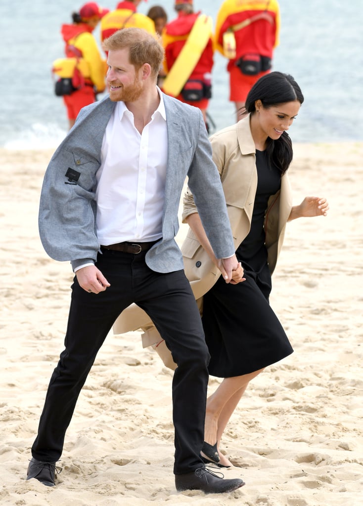 Meghan Markle Black Club Monaco Dress on the Beach 2018 | POPSUGAR ...
