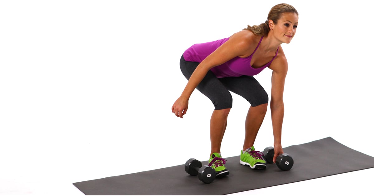 Squat With Overhead Press | POPSUGAR Fitness