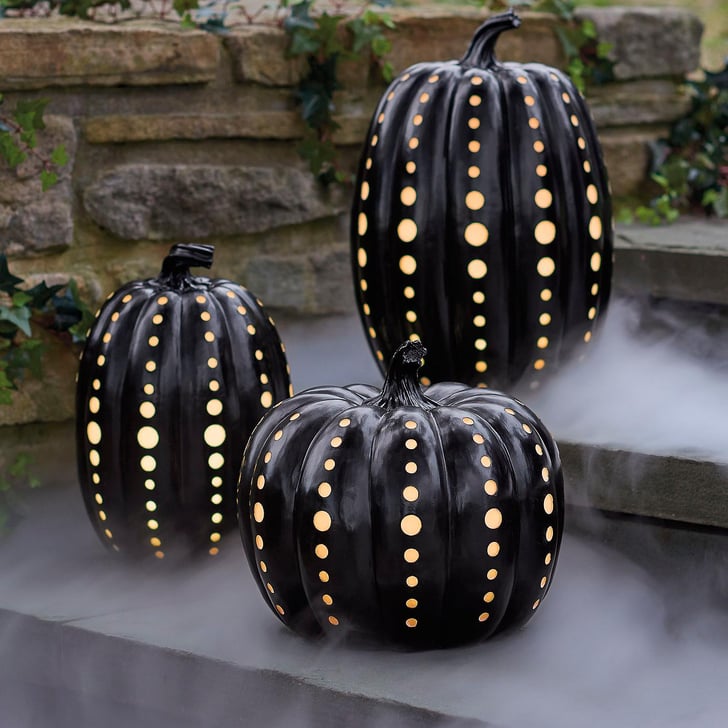 Black Illuminated Pumpkins | Kid-Friendly Stylish Halloween Decor ...