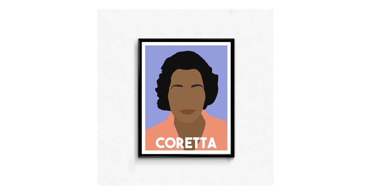 Coretta Scott King Feminist Poster | Famous Women in History Gifts ...