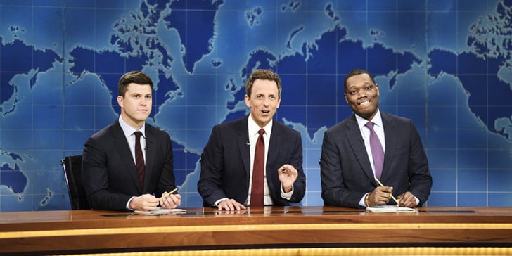 Seth Meyers on SNL Weekend Update October 2018 | POPSUGAR Celebrity