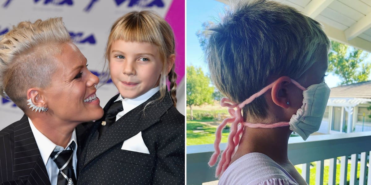 Pink Shares a Photo of Daughter Willow's Homemade Face Mask | PS Family