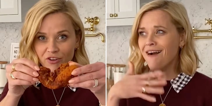 Reese Witherspoon Nashville Hot Chicken Challenge | Video | POPSUGAR Food