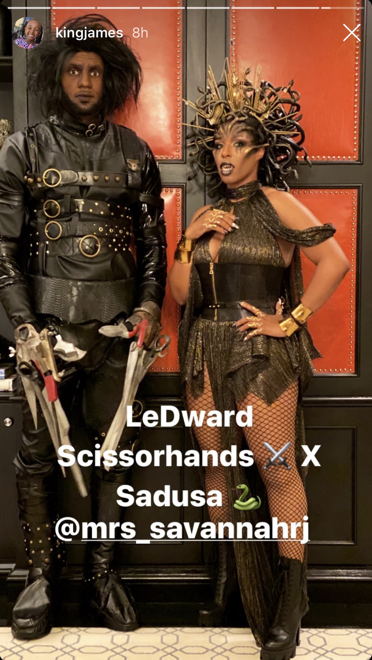 LeBron James Dressed as Edward Scissorhands For Halloween | PS Celebrity