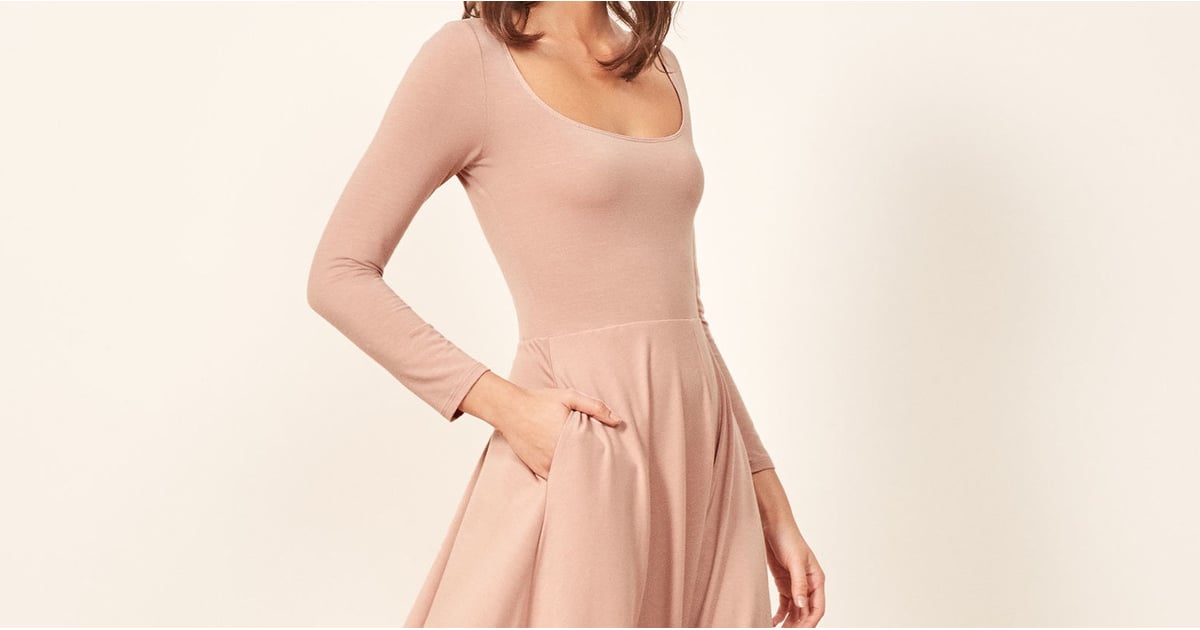 Reformation Fall Dress With Pockets | POPSUGAR Fashion
