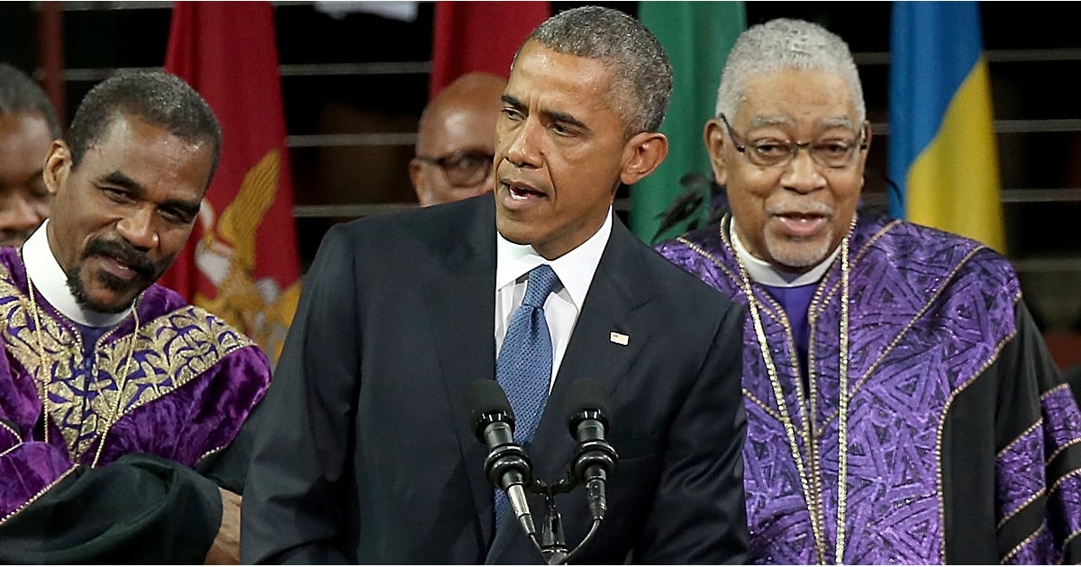 President Obama Sings "Amazing Grace" in Charleston | Video | POPSUGAR ...