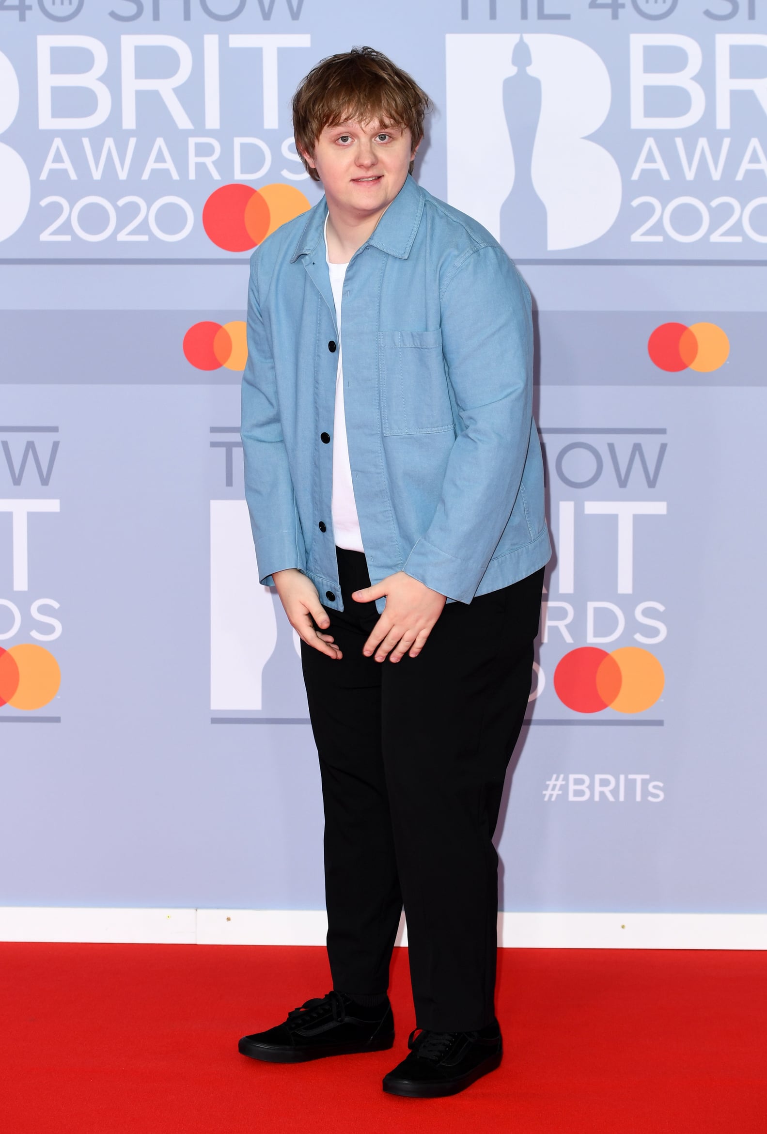 Lewis Capaldi Posing on the 2020 BRIT Awards Red Carpet | PS Celebrity