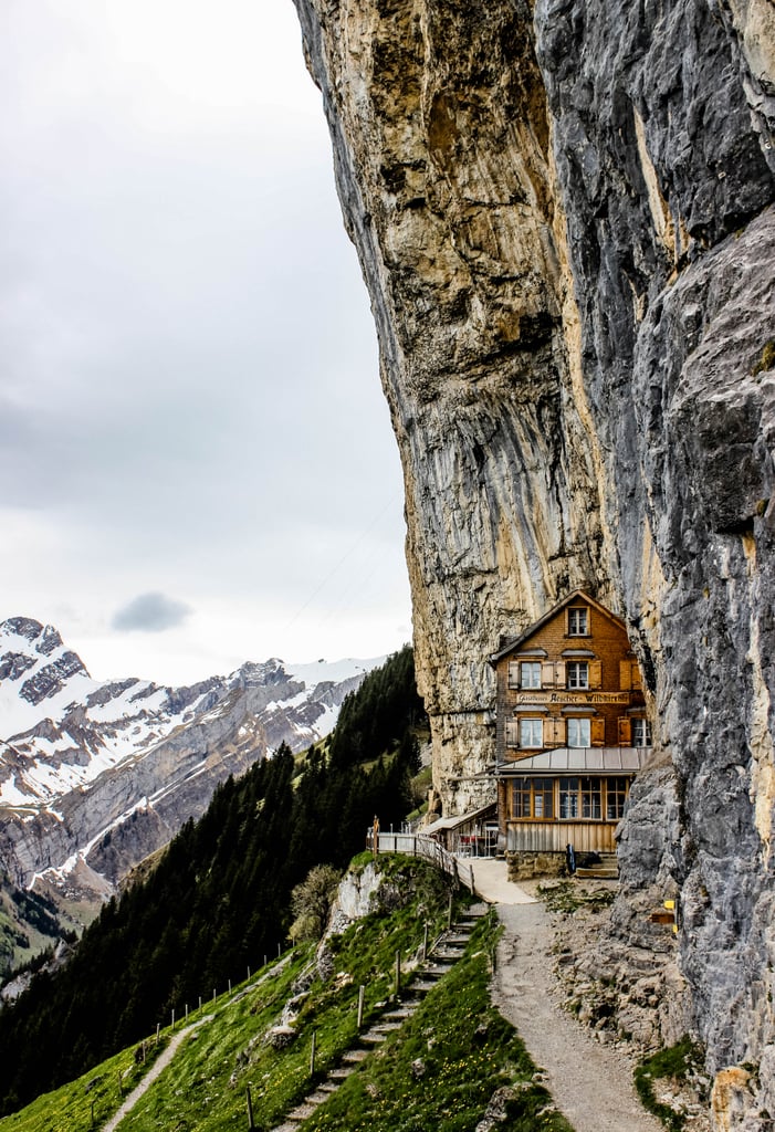 Cliffside Restaurant In Swiss Alps Popsugar Smart Living
