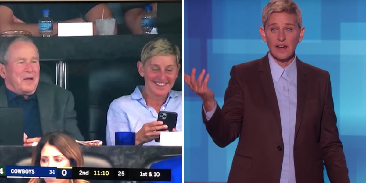Ellen DeGeneres Discusses Friendship With George Bush Video | POPSUGAR ...