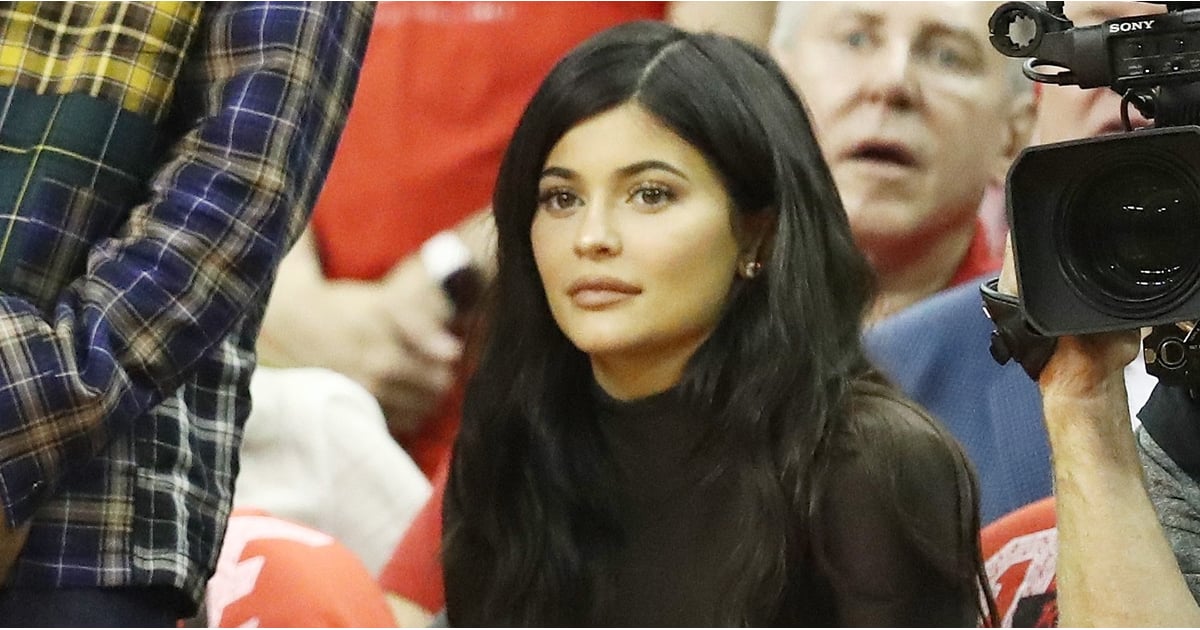 Kylie Jenner Wearing Leather at Basketball Game | POPSUGAR Fashion UK
