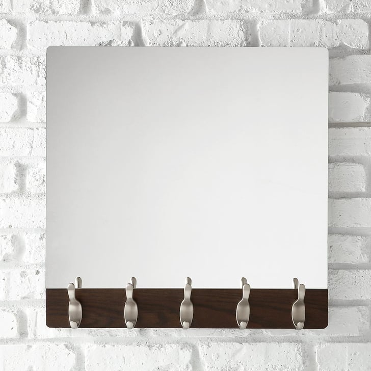 Umbra Walnut Five-Hook Wave Mirror | Best Organisation Products From ...