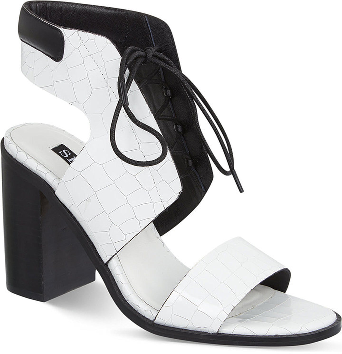 Lace-Up Sandals With Block Heel | PS Fashion
