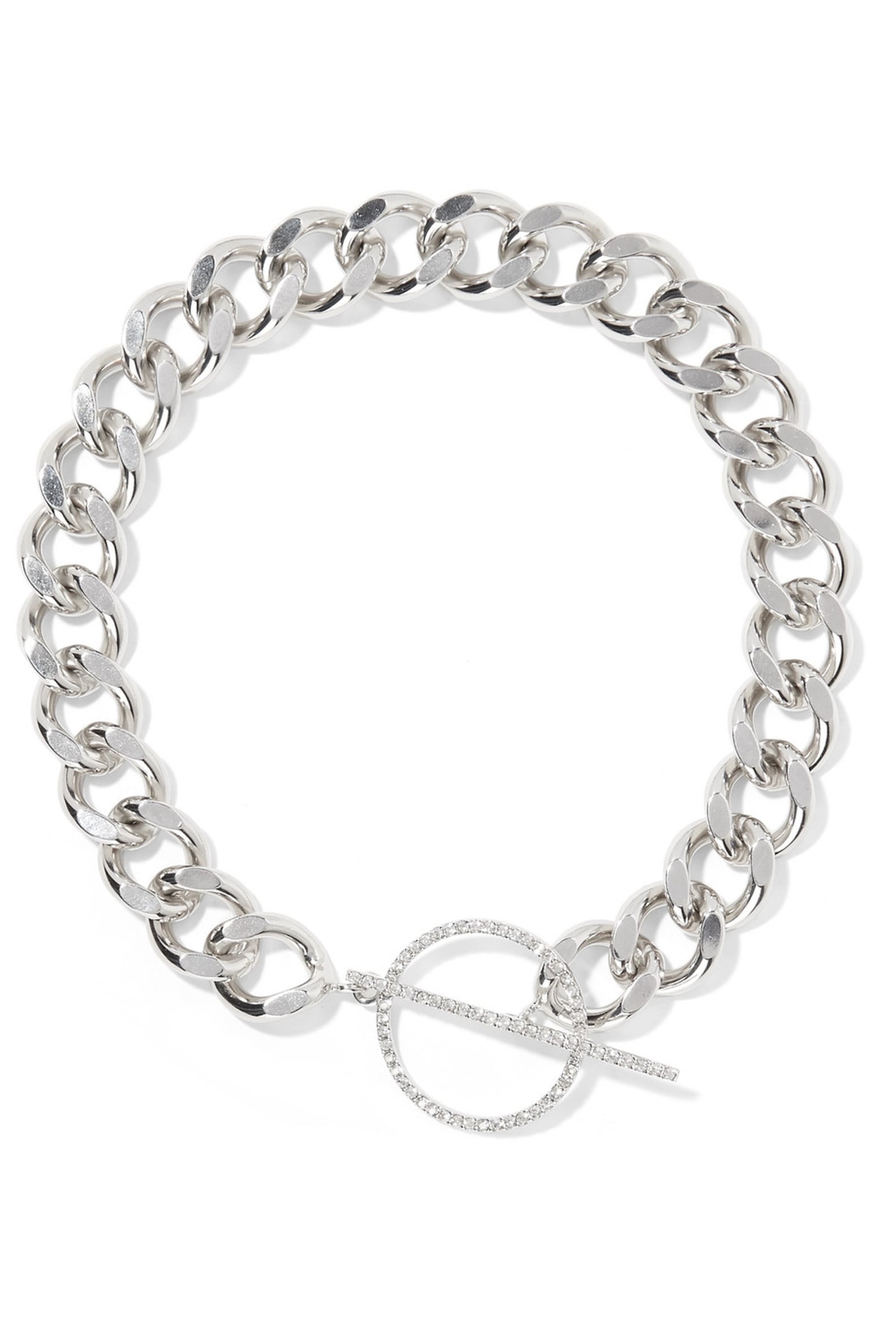 Victoria Beckham Wearing a Chain-Link Choker | PS UK Fashion