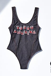 Denim Bathing Suit ($120) | Gigi Hadid x Tommy Hilfiger Collection ...