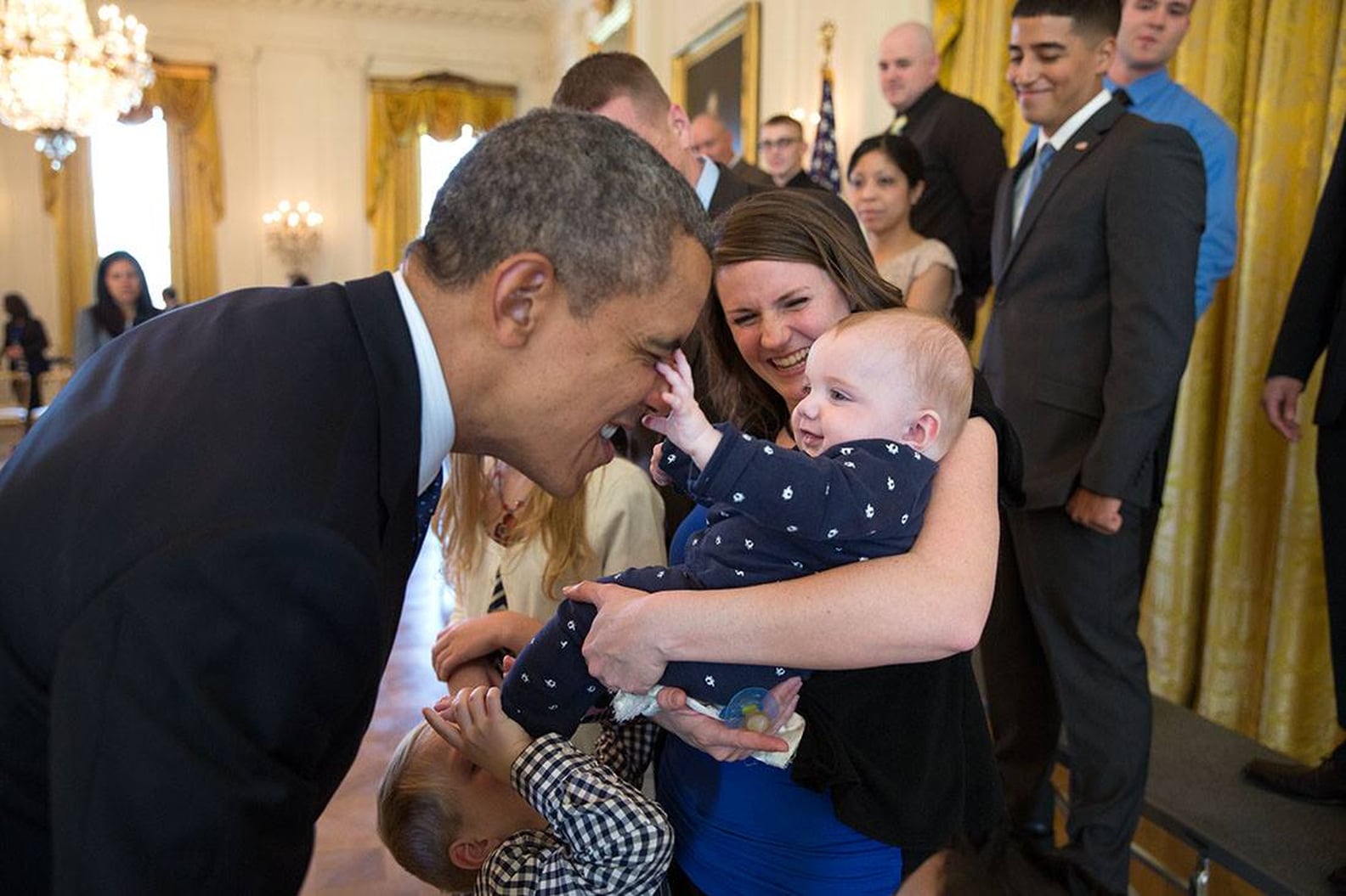 Pictures of President Obama and Babies | POPSUGAR Family