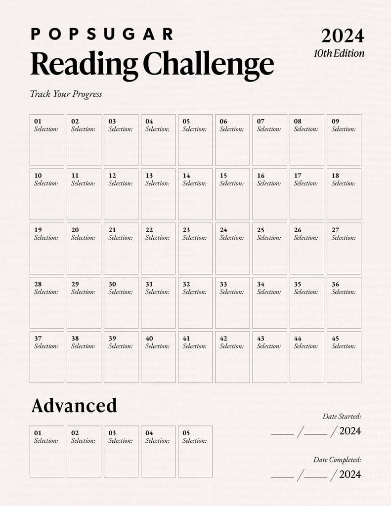 Take the POPSUGAR Reading Challenge 2024 | POPSUGAR Entertainment