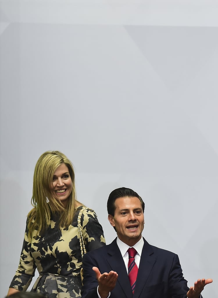 Queen Maxima Floral Peplum Dress Mexico June 2016 | POPSUGAR Fashion