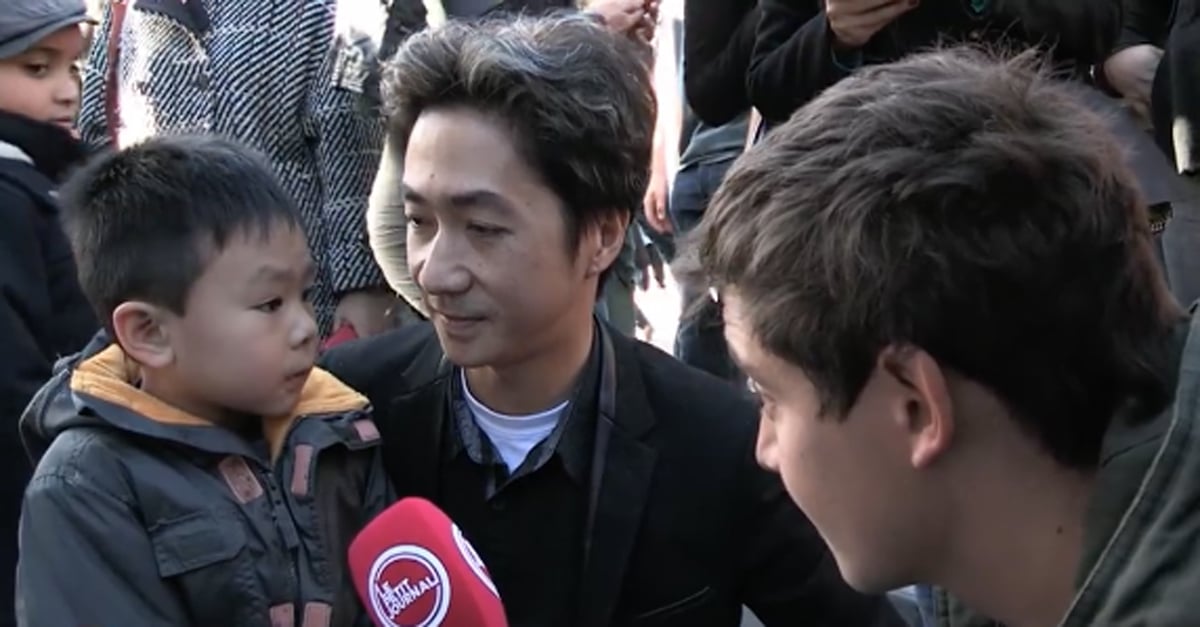 French Father Comforts Son During Interview About Paris | PS Family