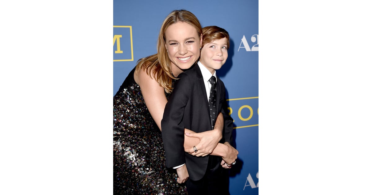 Brie Larson Hugged Her Adorable Room Costar Jacob Tremblay At The