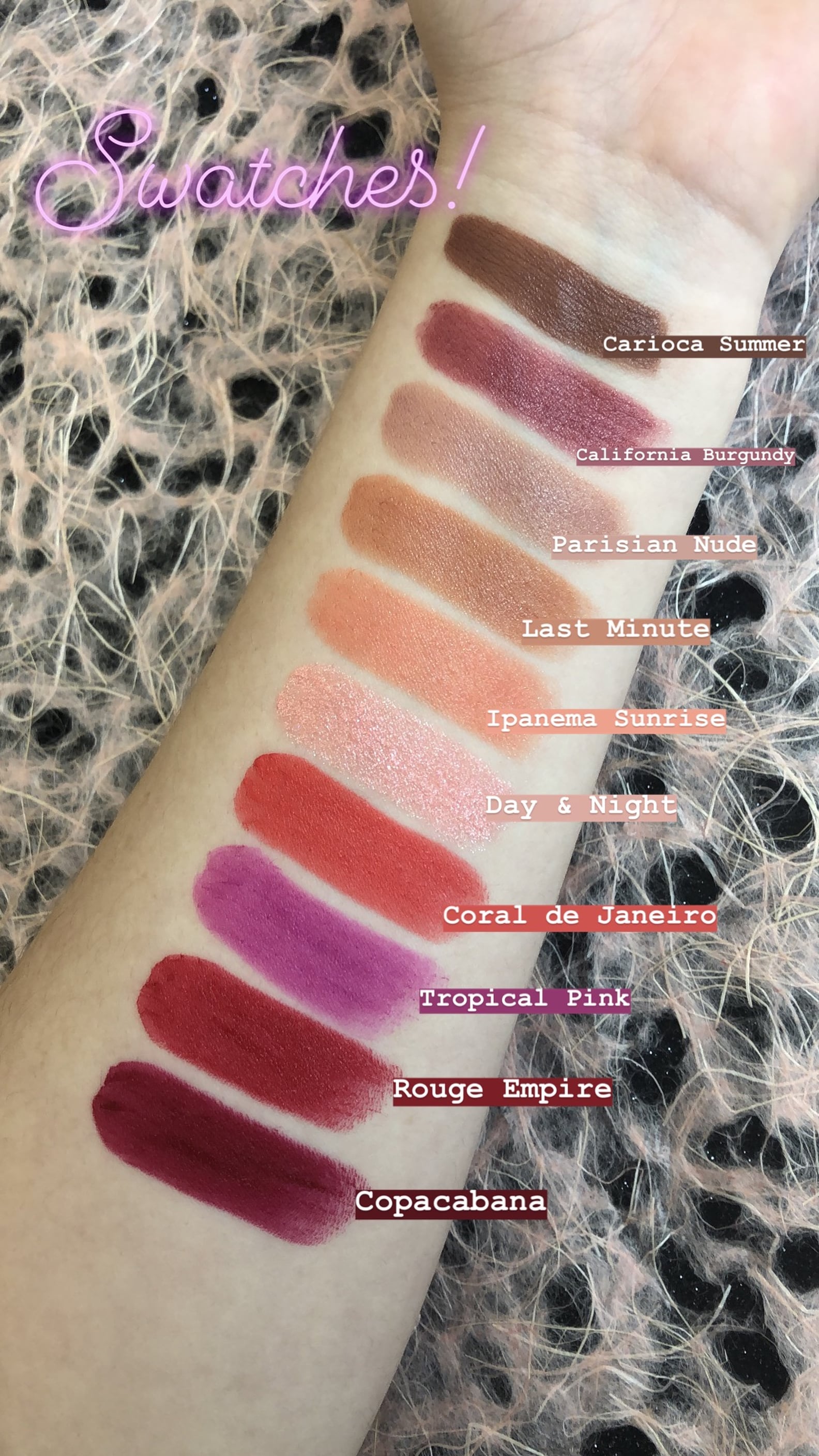 Lancome x Camila Coelho Lipstick Swatches | PS Beauty