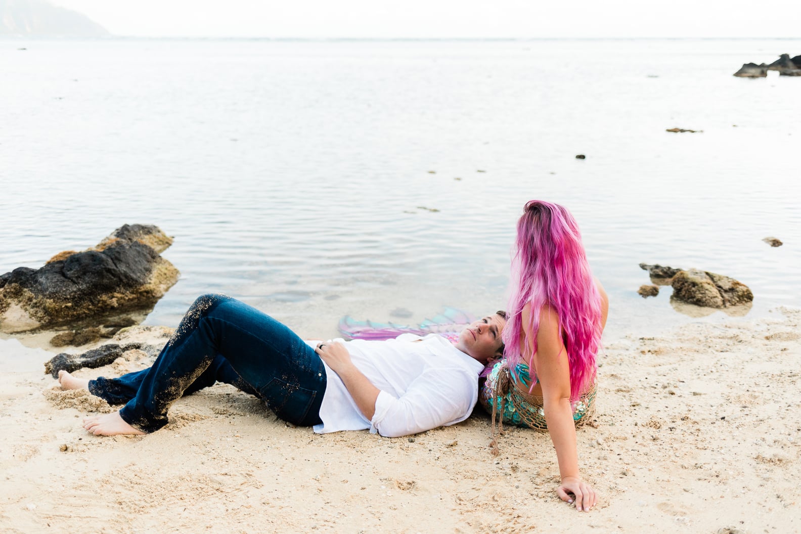 A Couple's Sexy Mermaid-Themed Photo Shoot | PS Love