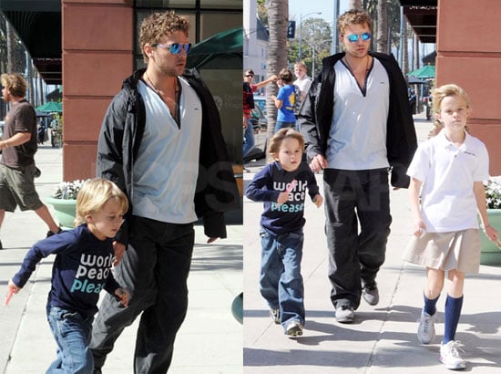 Photos of Ryan Phillippe Out with His Kids Ava and Deacon in LA ...