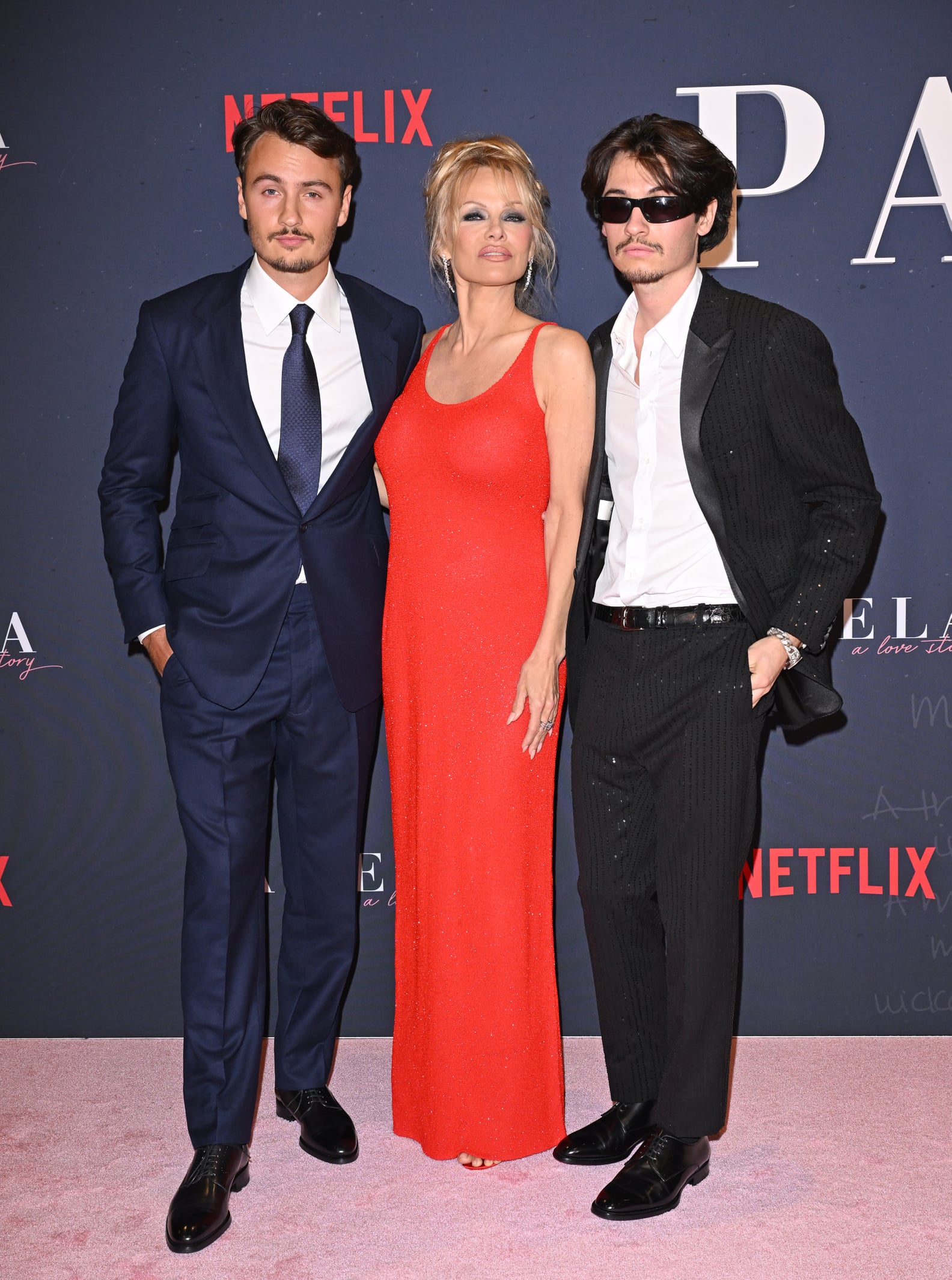 Pamela Anderson and Sons at Pamela, a Love Story Premiere | PS Celebrity