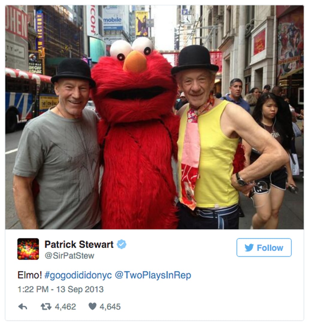 Funny Patrick Stewart Tweets | PS Celebrity