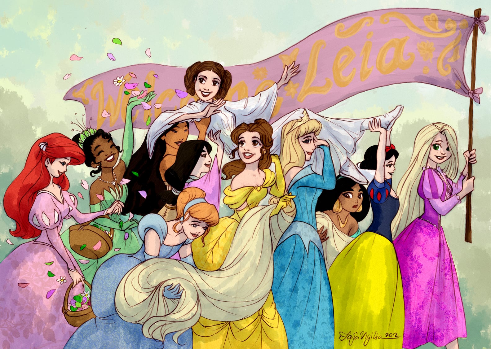 Disney Princess Leia Fan Art | PS Tech
