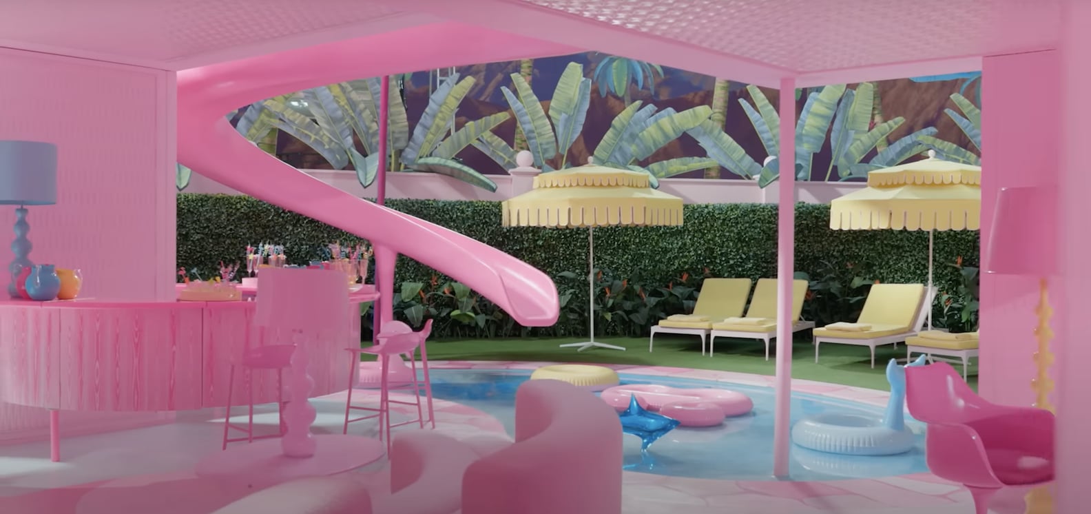 Margot Robbie Tours Barbie Movie Dreamhouse | Video | POPSUGAR Home