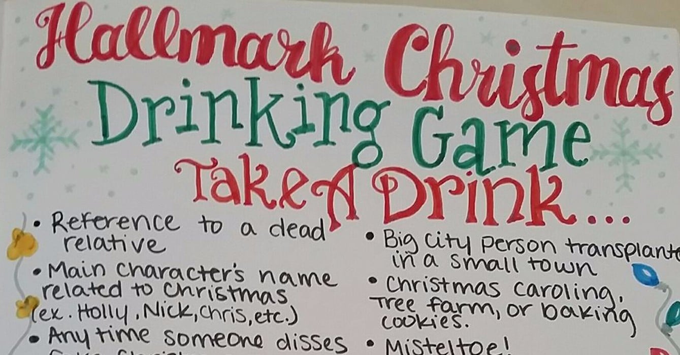 Hallmark Christmas Movie Drinking Game | PS Family