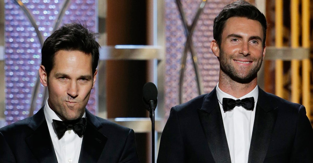Paul Rudd and Adam Levine at the Golden Globes 2015 | PS Celebrity