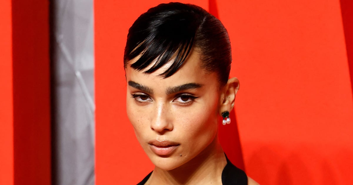 Zoë Kravitz's Micro Side-Swept Fringe at The Batman Premiere | POPSUGAR ...