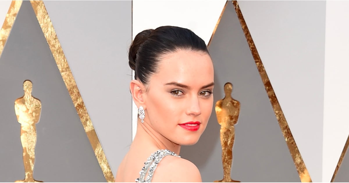 Daisy Ridley Star Wars Hair at Oscars 2016 | POPSUGAR Beauty