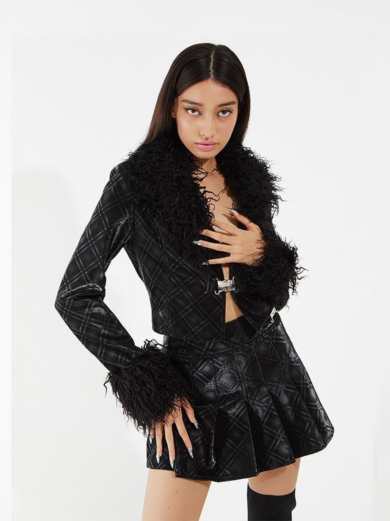 The Faux Fur Trimmed Top Is a Major 2021 Trend | PS Fashion