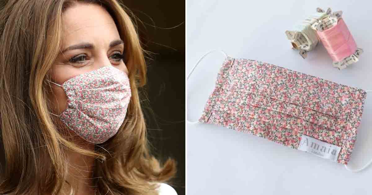 Kate Middleton's Floral Amaia Face Mask August 2020 | PS Fashion
