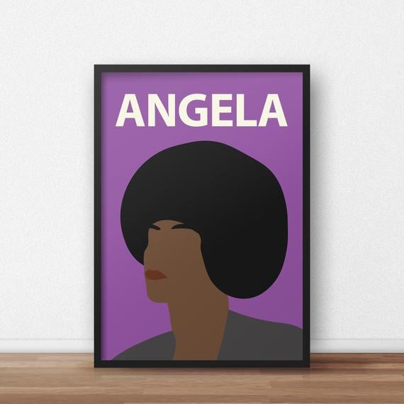 Angela Davis Poster | Famous Women in History Gifts | POPSUGAR Love UK ...