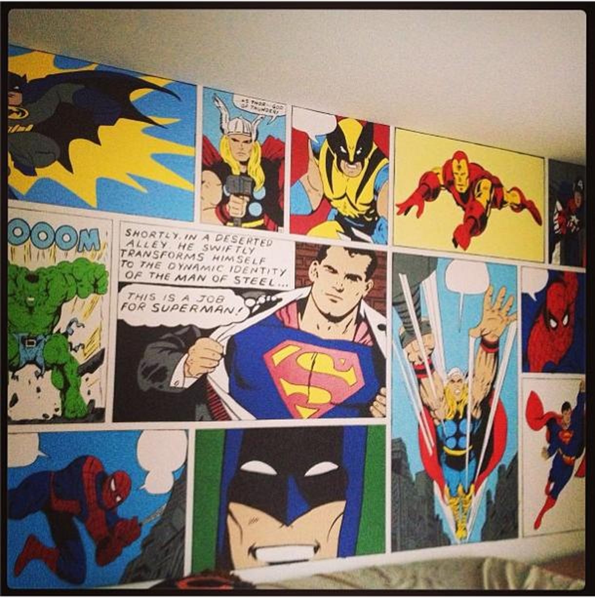 Superhero Bedroom Mural | PS Tech
